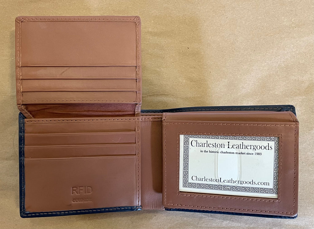 bi fold with two flaps – Charleston Leathergoods